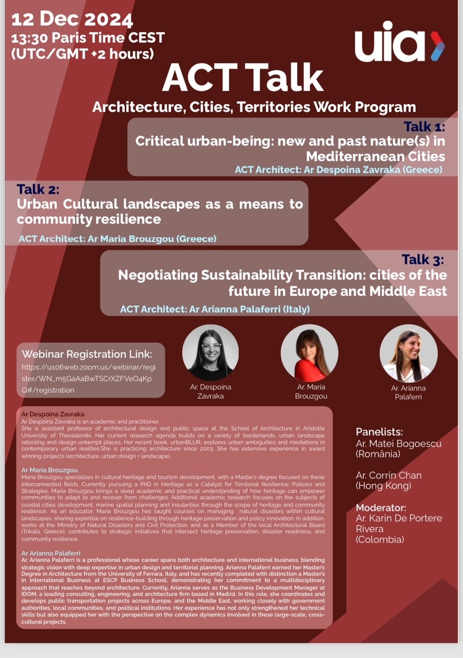 ACT Talk – Architecture, Cities, Territories Work Program ...